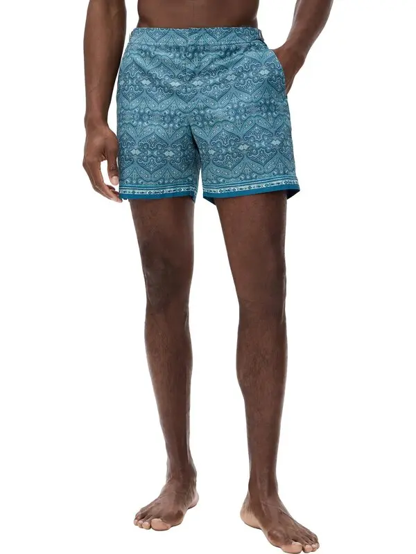 Orlebar Brown Bulldog Carnival Swim Trunks - Nova Blue