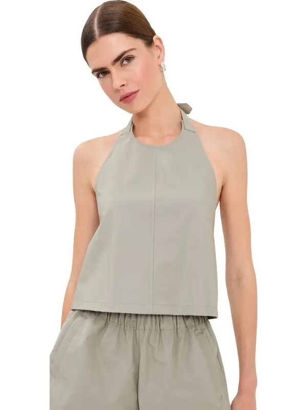 Wardrobe.NYC Clean Backless Halter - Taupe