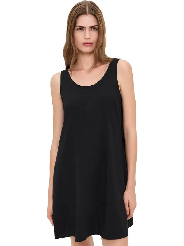 Theory Tank Flare Mini Dress - Black