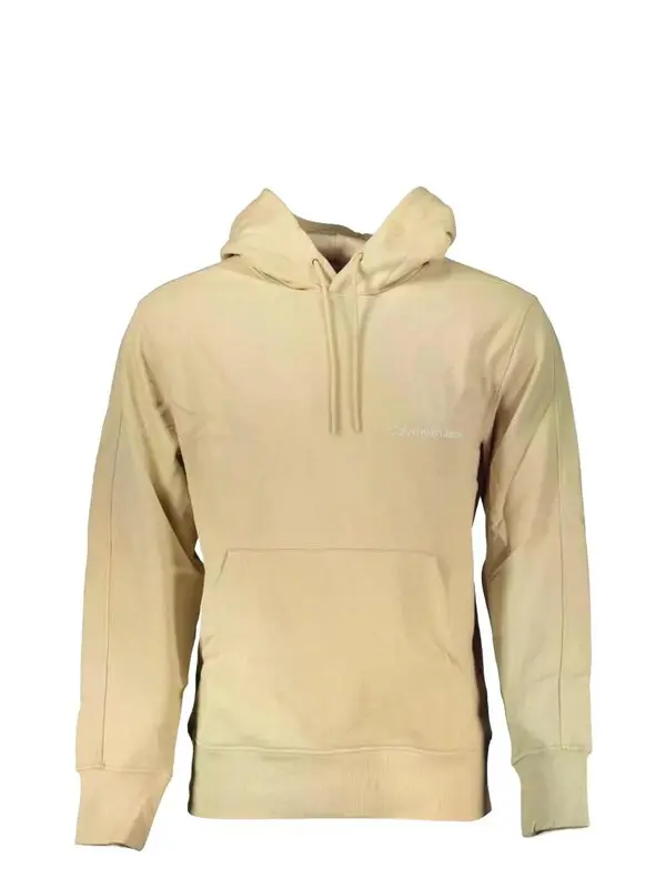 Calvin Klein Brushed Cotton Hoodie - Neutrals