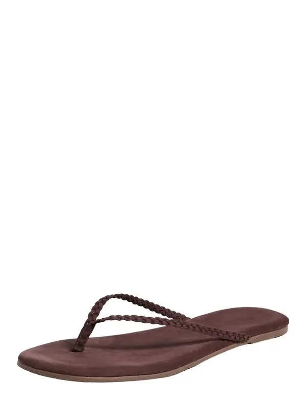 Tkees Lily Braid Sandals - Bourbon