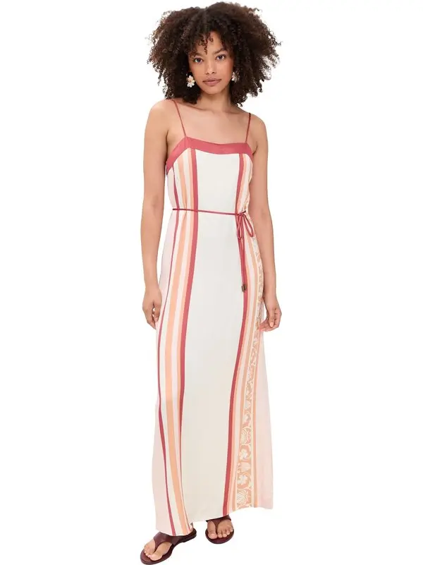 KIVARI Lilia Maxi Dress - Pink Brown