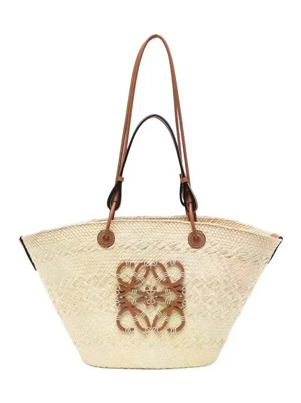 Loewe Anagram Woven Tote Bag - Neutrals