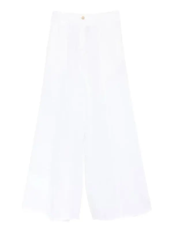 SEMICOUTURE Button-detail Trousers - White