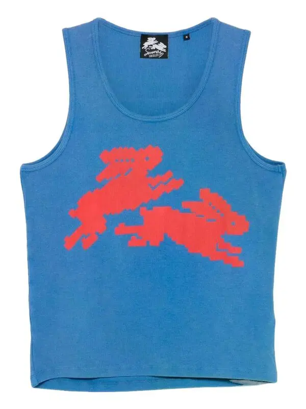 CARNE BOLLENTE Catching Feelings Tank Top - Blue