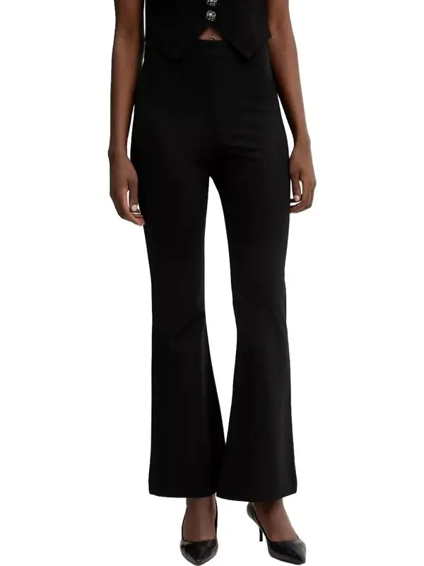 Guess High-waisted Flared Trousers - Black