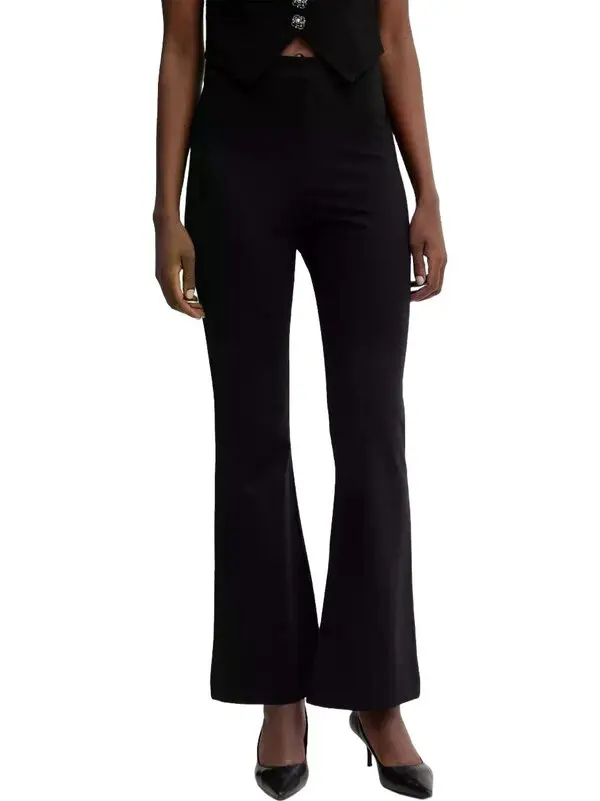 Guess High-waisted Flared Trousers - Black