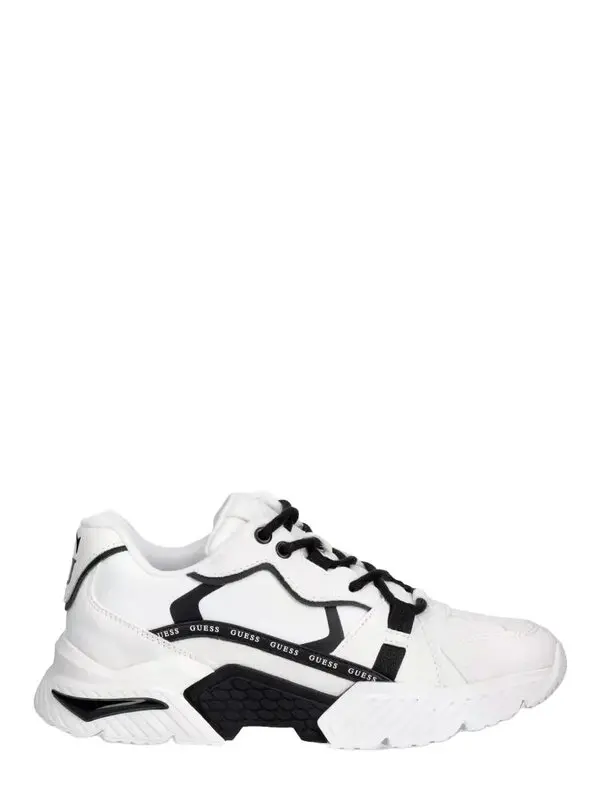 Guess Ciesta Logo-tape Sneakers - White