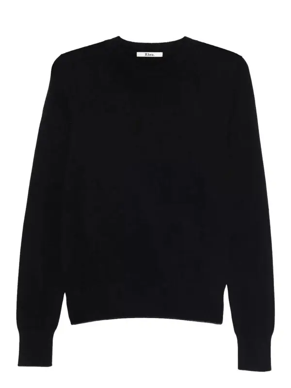 RHEA Round-neck Cashmere Sweater - Blue