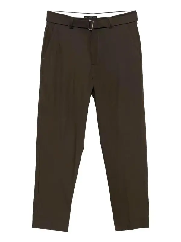 LOW BRAND Virgil Belted Trousers - Green