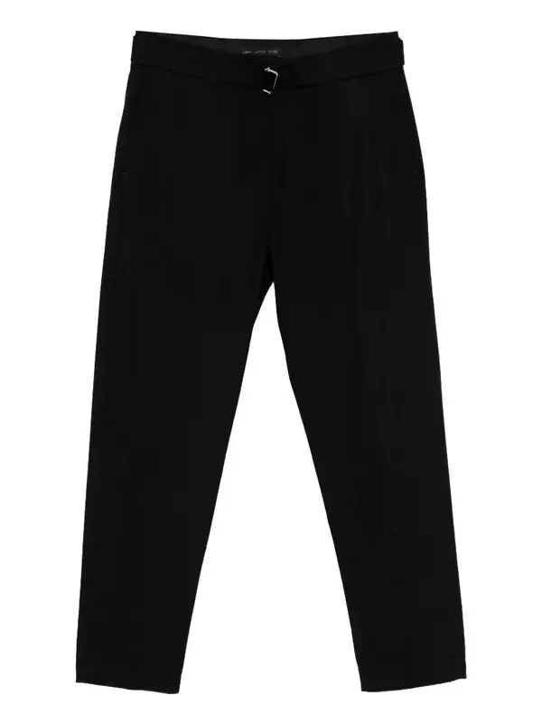 LOW BRAND Virgil Belted Trousers - Black