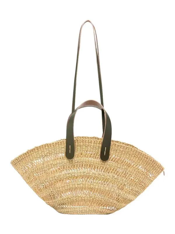 Muuñ Chantelle Woven Straw Tote Bag - Neutrals