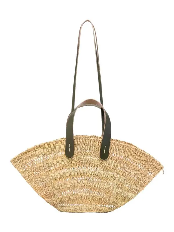 Muuñ Chantelle Woven Straw Tote Bag - Neutrals