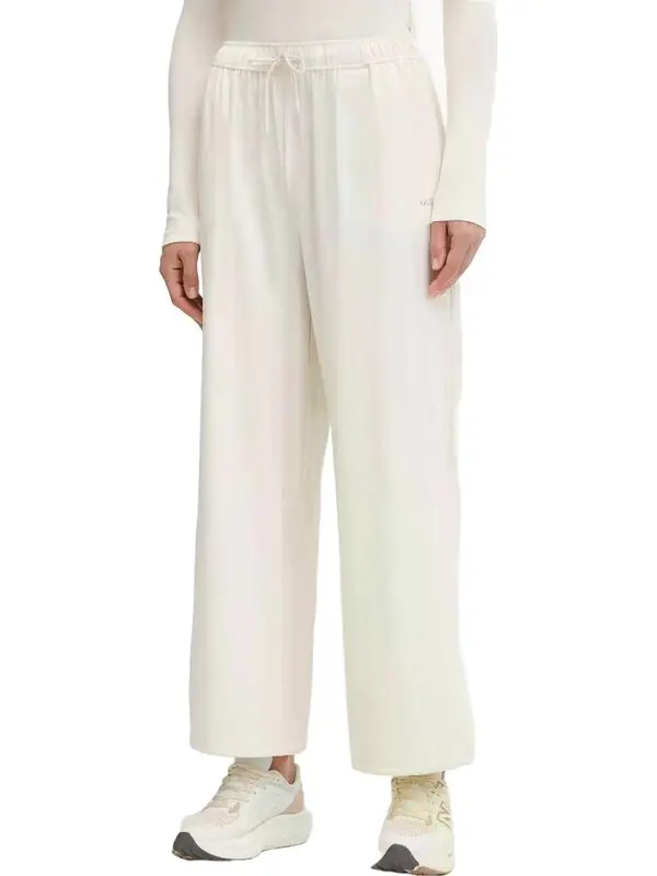 Guess Drawstring-waist Wide-leg Trousers - Neutrals