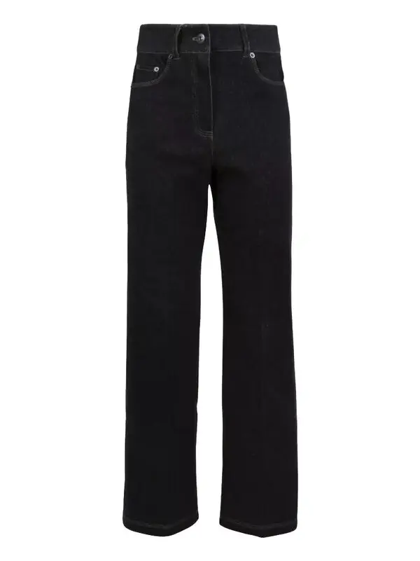 Max Mara Five-pocket Cropped Jeans - Blue