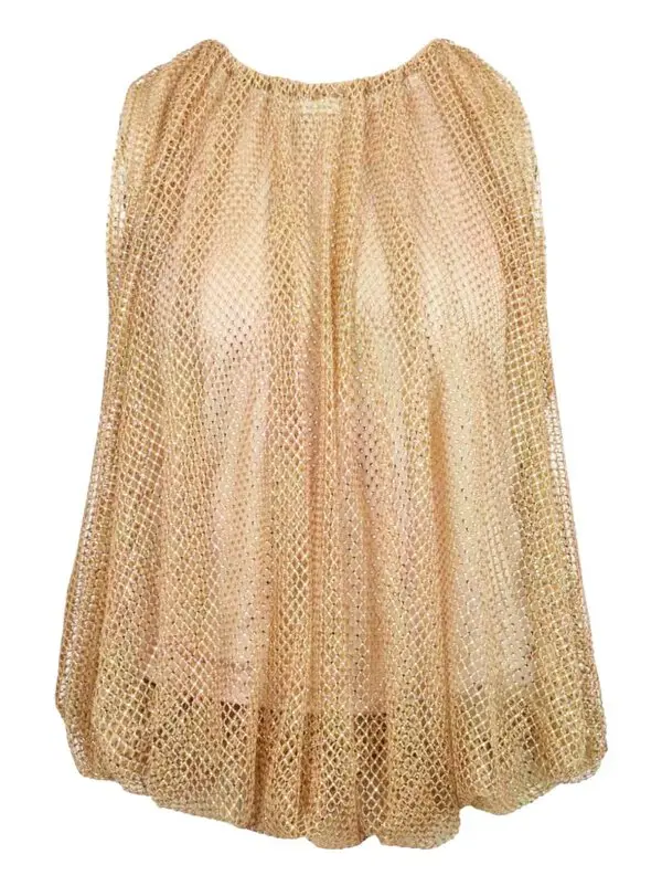 Sportmax Crystal-embellished Top - Gold