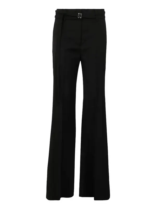 Sportmax Belted Flared Trousers - Black