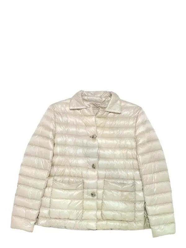 Herno Quilted Button-up Jacket - Neutrals