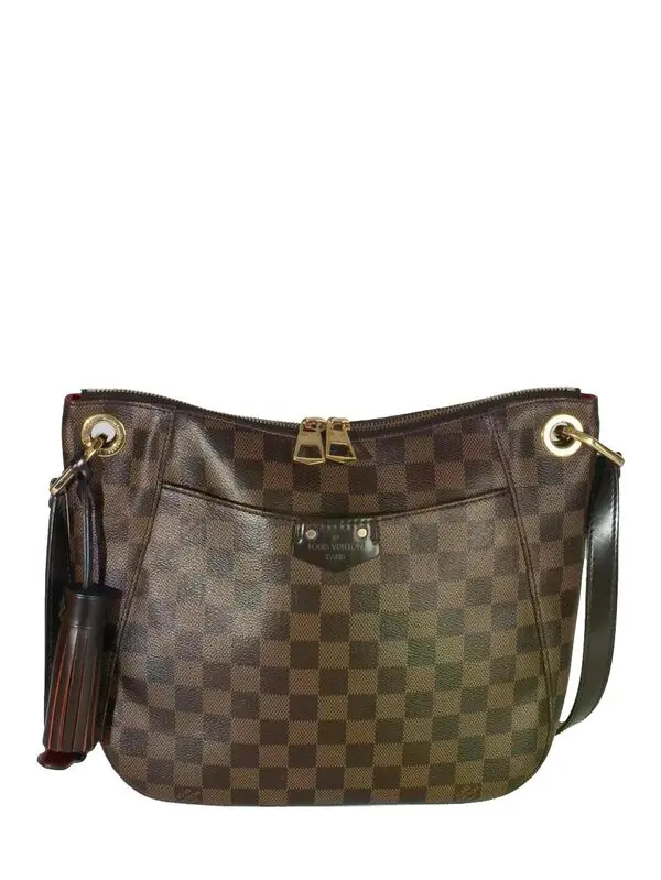 LOUIS VUITTON Damier Ebene South Bank Besace - Brown