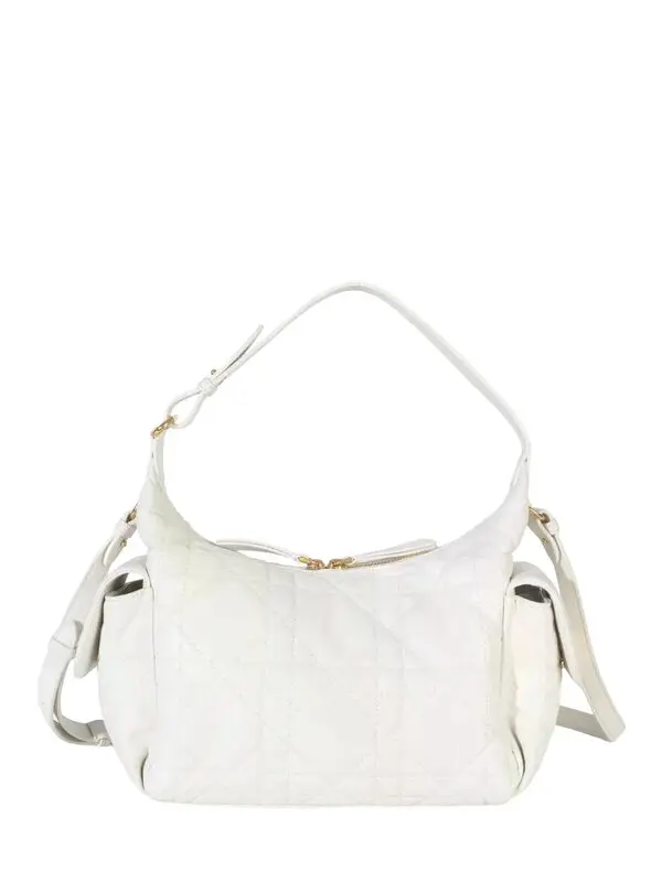 Dior 2025 Macrocannage D-dream Shoulder Bag - White