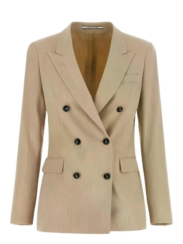 Tagliatore Pinstriped Double-breasted Blazer - Neutrals