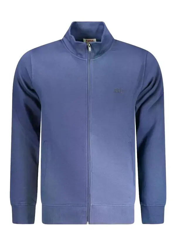 RIFLE Zip-up Cotton Sweater - Blue