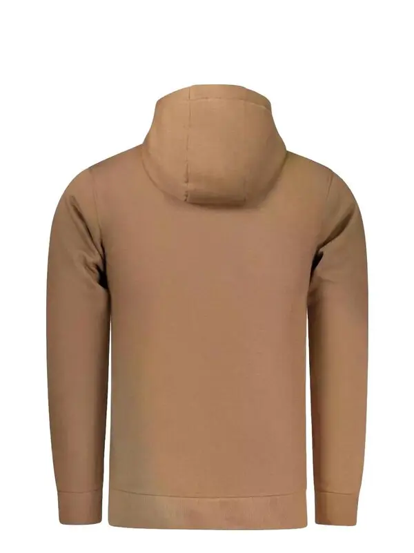 RIFLE Logo-print Drawstring Hoodie - Brown