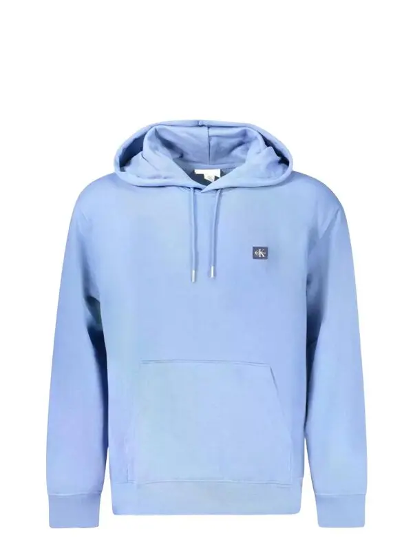 Calvin Klein Logo-patch Drawstring Hoodie - Blue