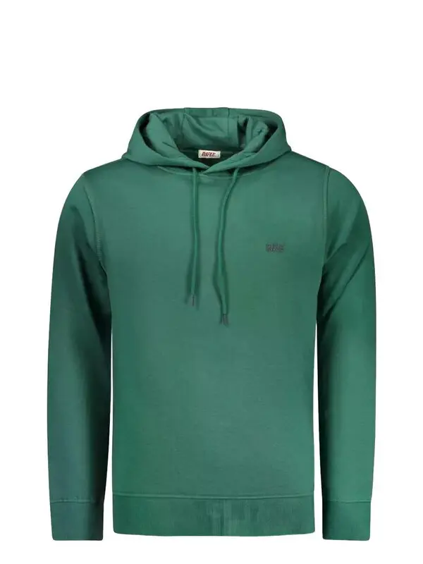 RIFLE Logo-patch Hoodie - Green