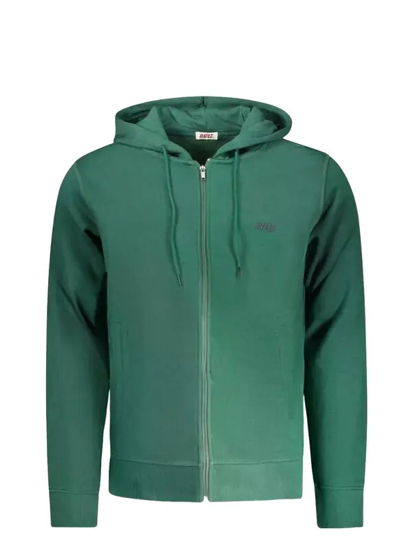 RIFLE Logo-detail Zip-up Hoodie - Green