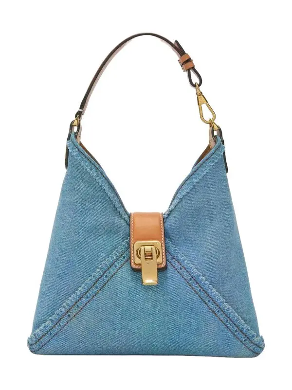 Ermanno Scervino Mini Clio Denim Tote - Blue