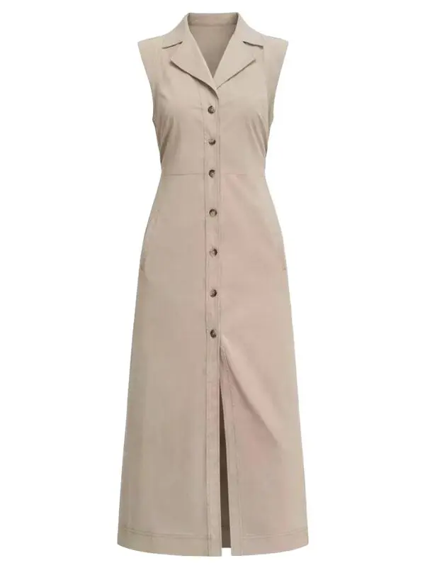 Veronica Beard Orla Button-front Dress - Neutrals