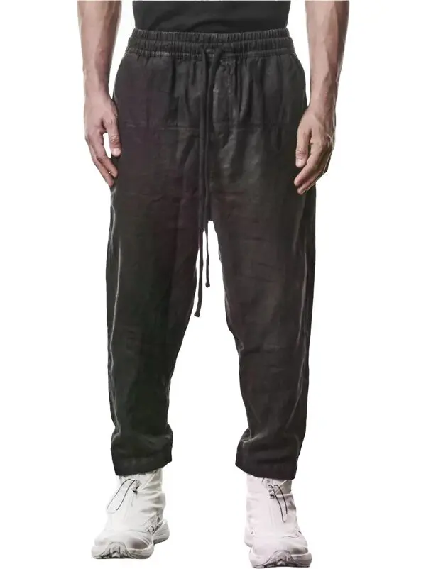 THOM KROM Drawstring Straight-leg Trousers - Black