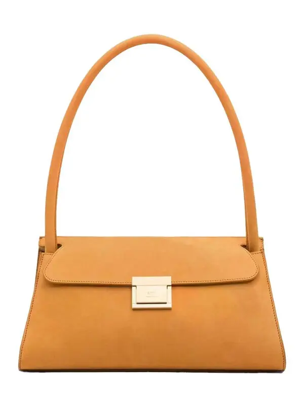 Ami Mini Mimi Smooth-leather Tote Bag - Orange