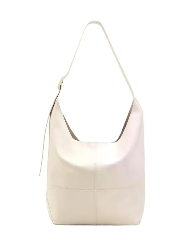 Ami Large Etienne Leather Shoulder Bag - Neutrals