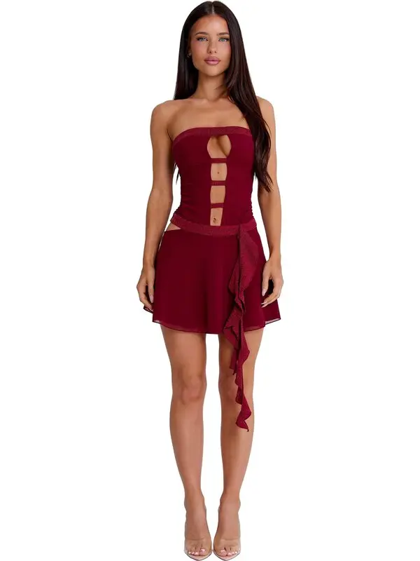OUTCAST Nina Mini Dress - Red