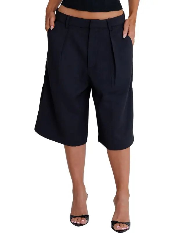 OUTCAST Noate Tailored Shorts - Black