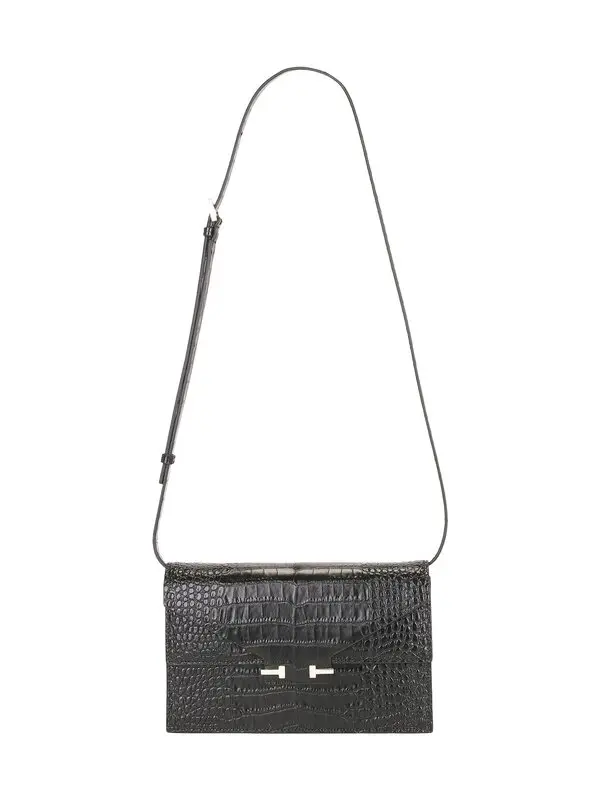 TOM FORD Soft Printed Croc Mini Bag - Black