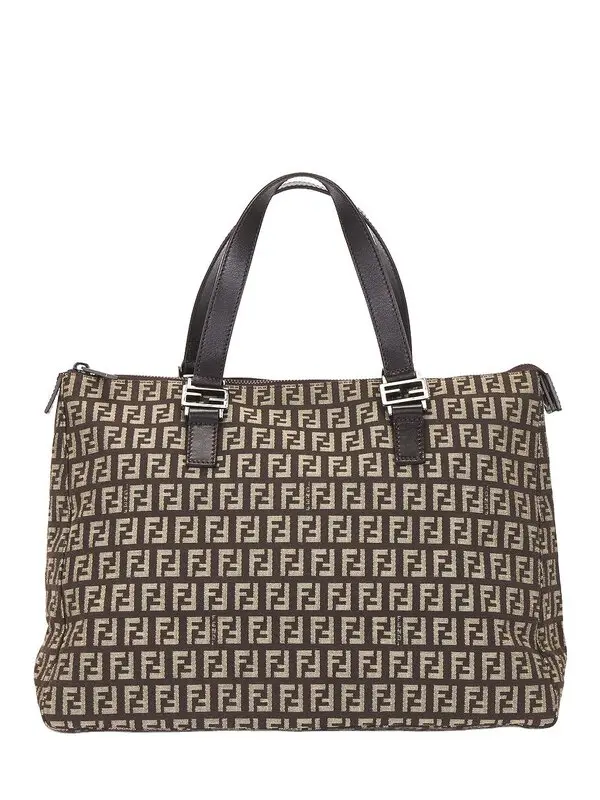 Fendi Zucchino Tote Bag - Grey