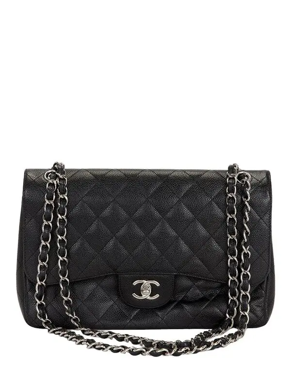 Chanel Caviar Classic Flap Bag - Black