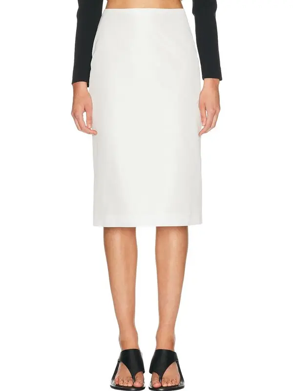 JIL SANDER Midi Pencil Skirt - Optic White