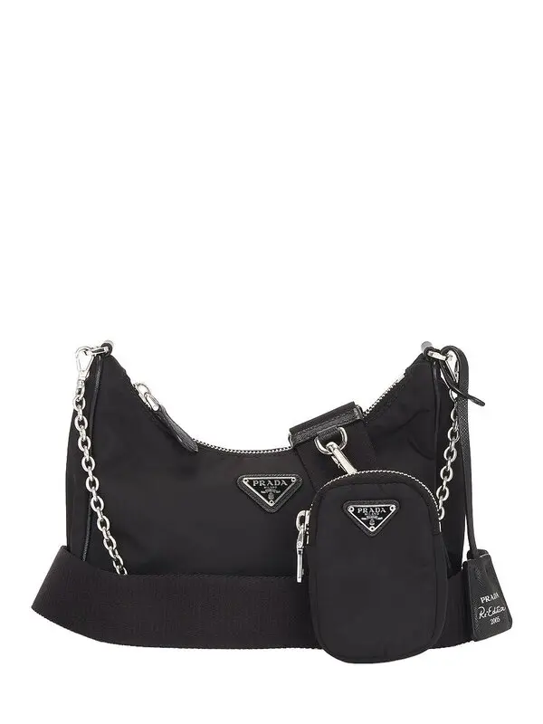 Prada Re-edition 2005 Re-nylon Shoulder Bag - Black