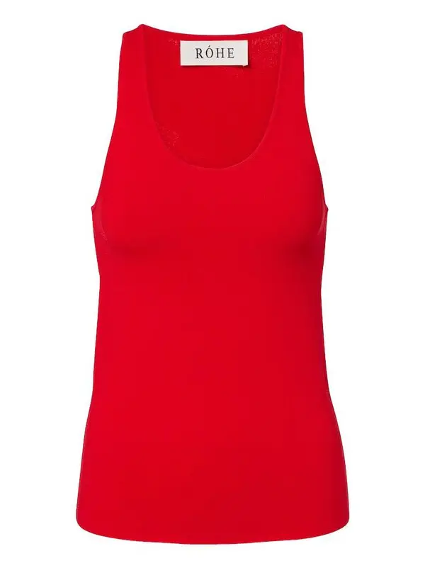 RÓHE Knitted Tank Top - Red