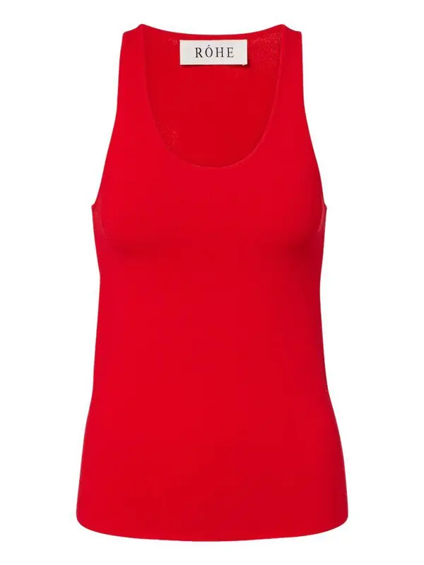 RÓHE Knitted Tank Top - Red