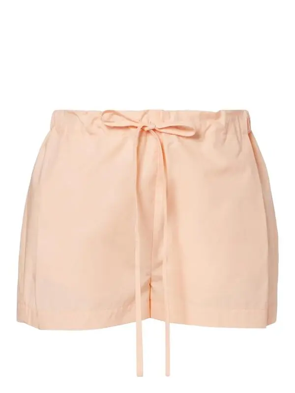 Khaite Robbie Cotton Shorts - Pink