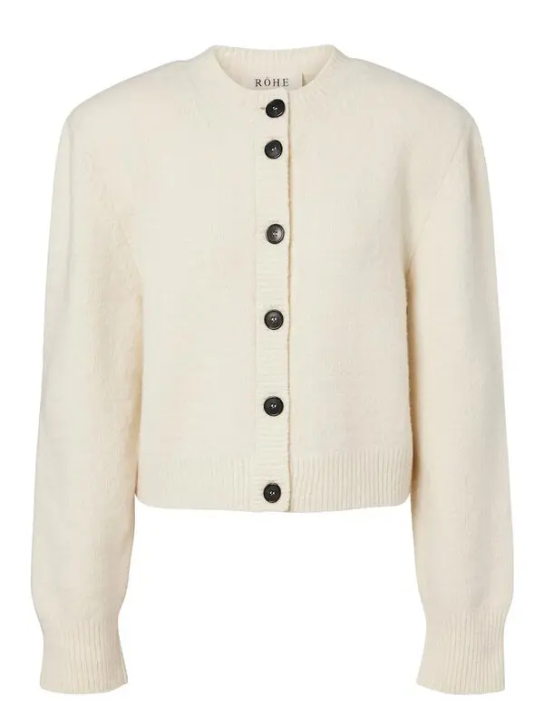 RÓHE Wool Cardigan - Beige