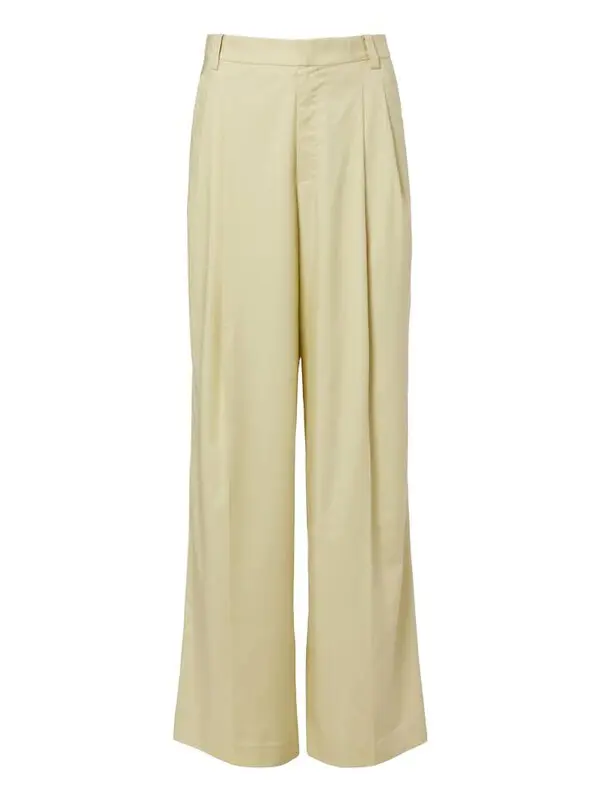 AYA MUSE Olena Pleated Wide-leg Trousers - Green