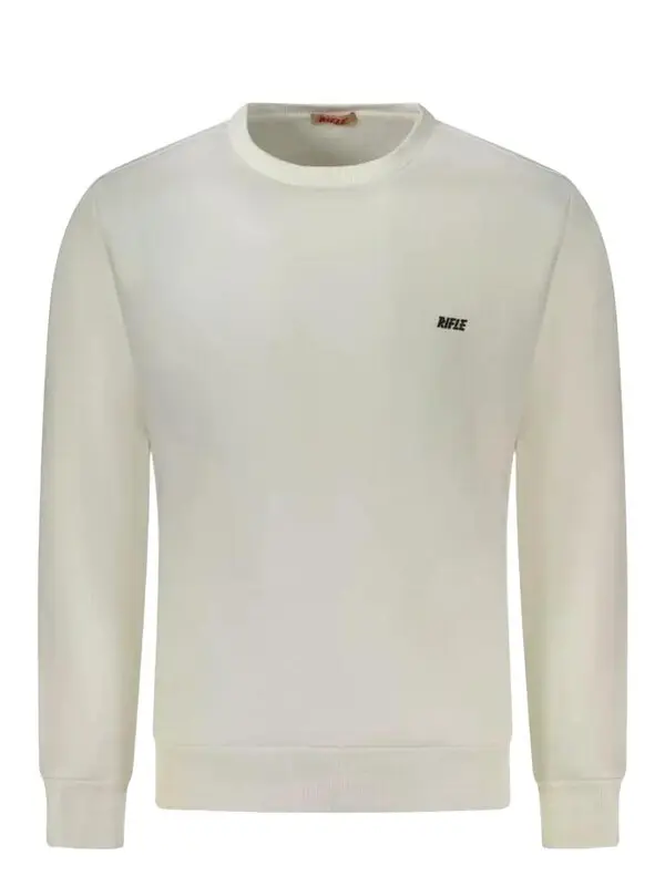 RIFLE Logo-embroidered Crew-neck Sweater - Neutrals