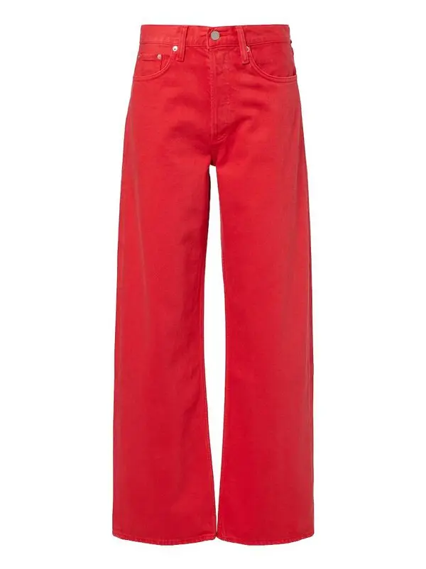 AGOLDE Arc Wide-leg Jeans - Red