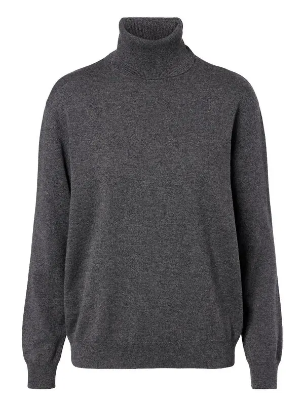 Brunello Cucinelli Cashmere Turtleneck Sweater - Grey